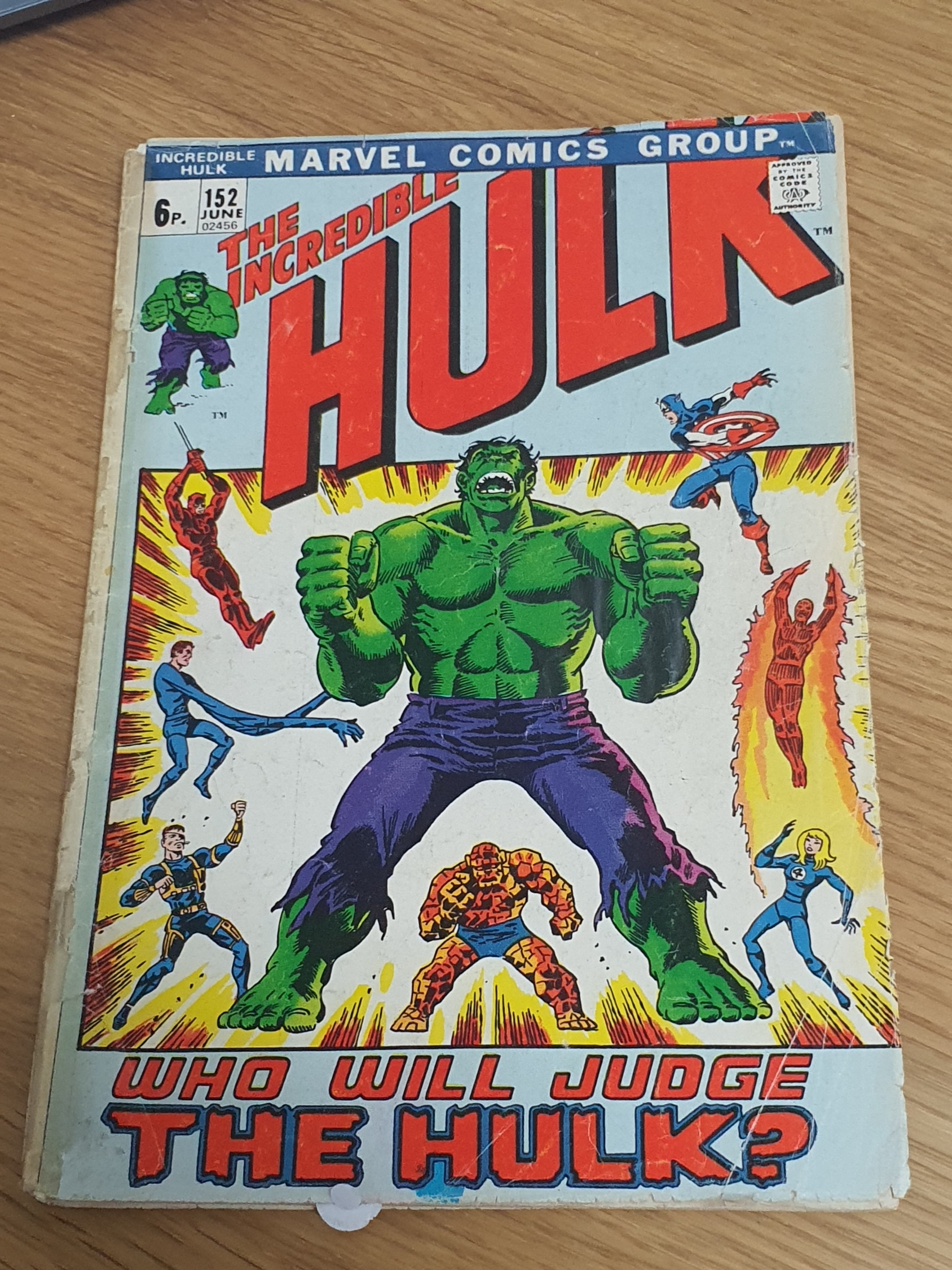 The Incredible Hulk #152 British variant (1972) | Comic Books - Bronze ...