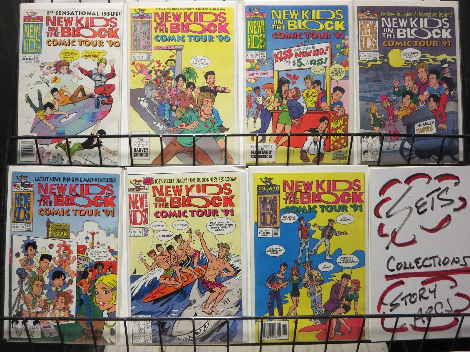New Kids on the Block Comic Tour (Harvey) 1-7 Complete Comics Book ...