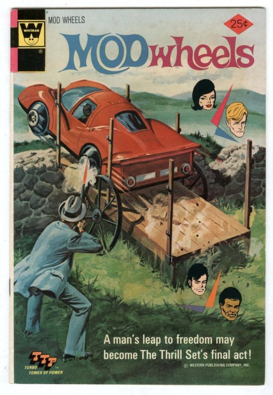 MOD WHEELS # 14 1974 Drag Races Cars Bikes Chics Bronze Age Whitman ...