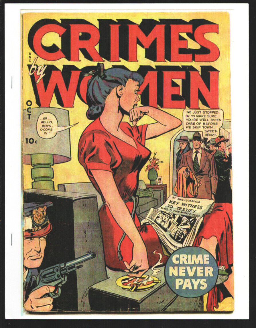 Crimes By Women #9 1949-Full color photocopy of the entire comic-Murder ...
