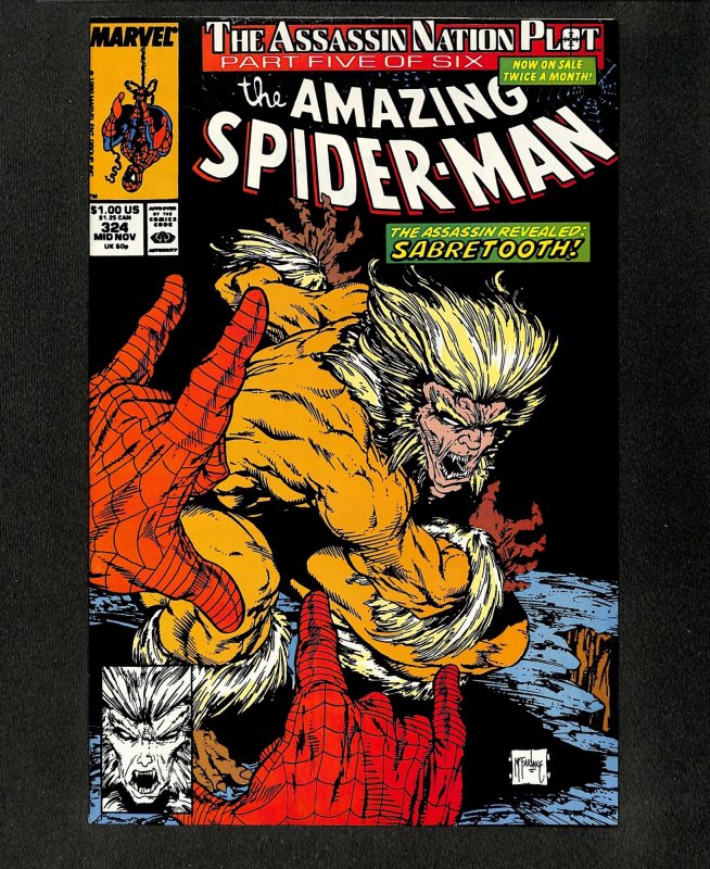 Amazing Spider-Man #324 Sabretooth McFarlane Cover! | Full Runs & Sets ...