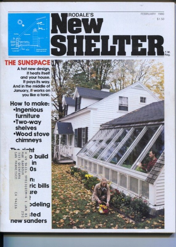 New Shelter #1 2/1980-Rodale Press-design your own house-live ...
