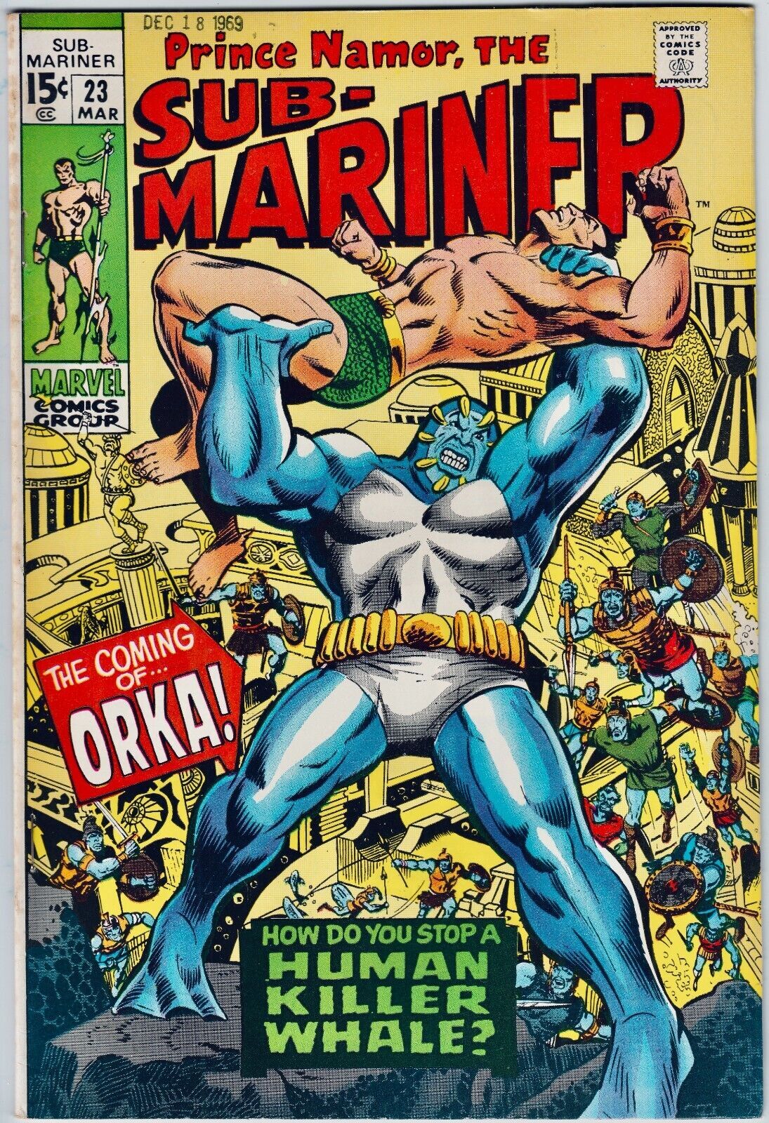 Prince Namor, The Sub-Mariner #23. (Marvel, 1968) VF | Comic Books ...
