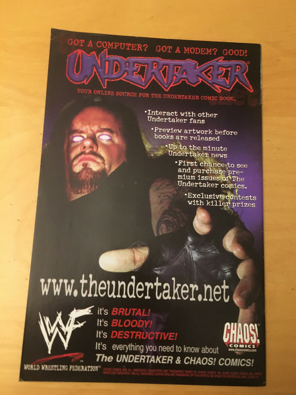 Undertaker 2 & 8, SEE Pics for Grade, 1st Print, Chaos Comics | Comic ...