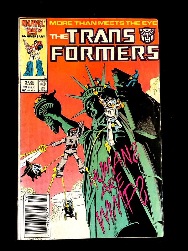 Transformers #23 1986 Newsstand - 1st appearance of Runaround and ...