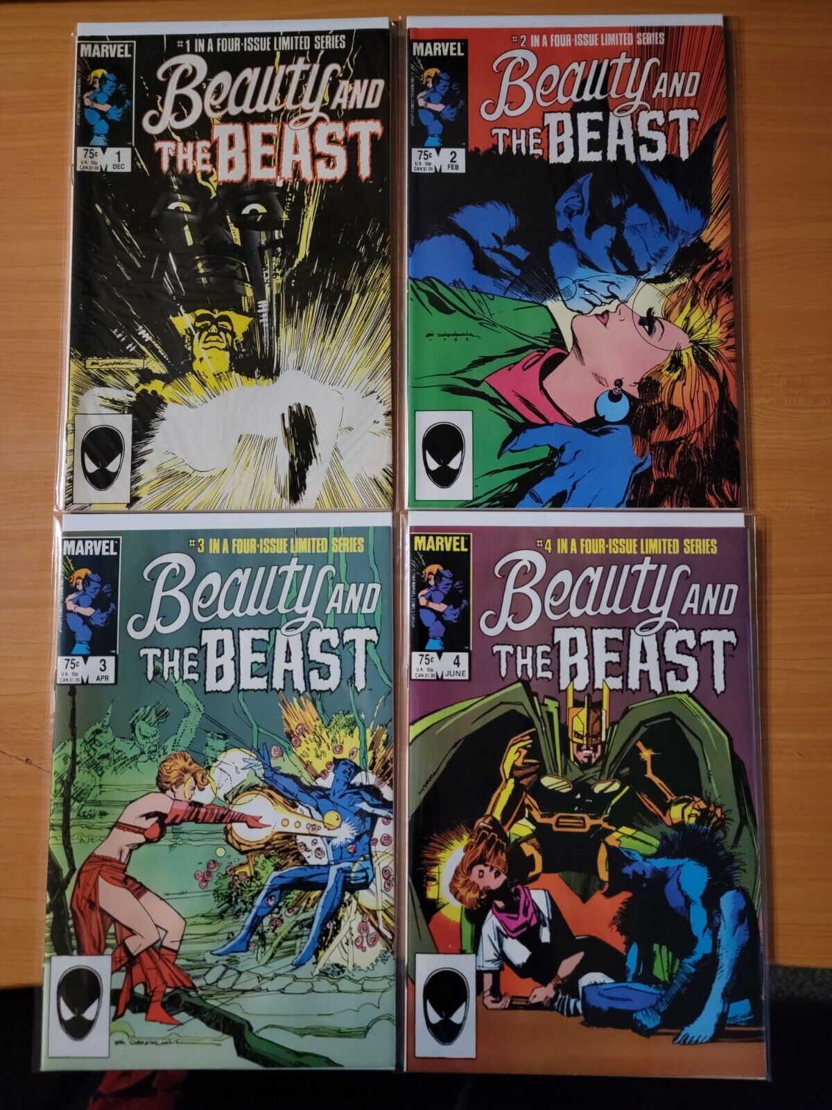 Beauty and the Beast 1-4 Complete Set Run! ~ NEAR MINT NM ~ 1985 Marvel ...