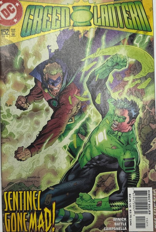 Green Lantern # 152 DC Comics 2002 Winick Battle Campanella Sentinel ...