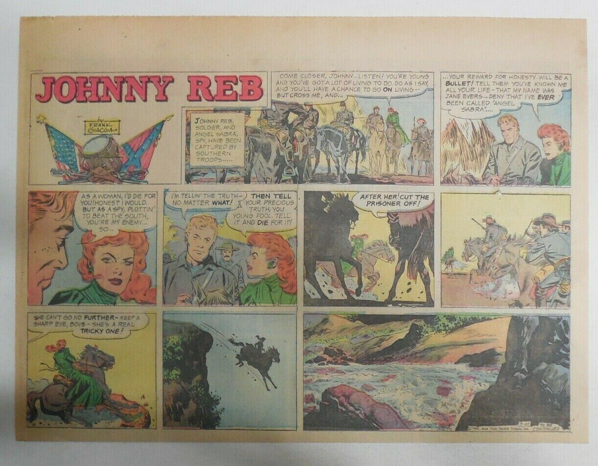 Johnny Reb Sunday by Frank Giacoia & Jack Kirby from 7/20/1958 Half ...