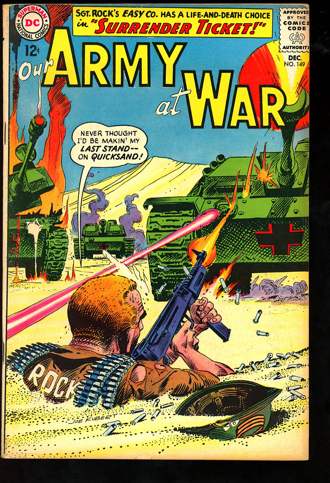 Our Army at War #149 (1964) | Comic Books - Silver Age, DC Comics ...