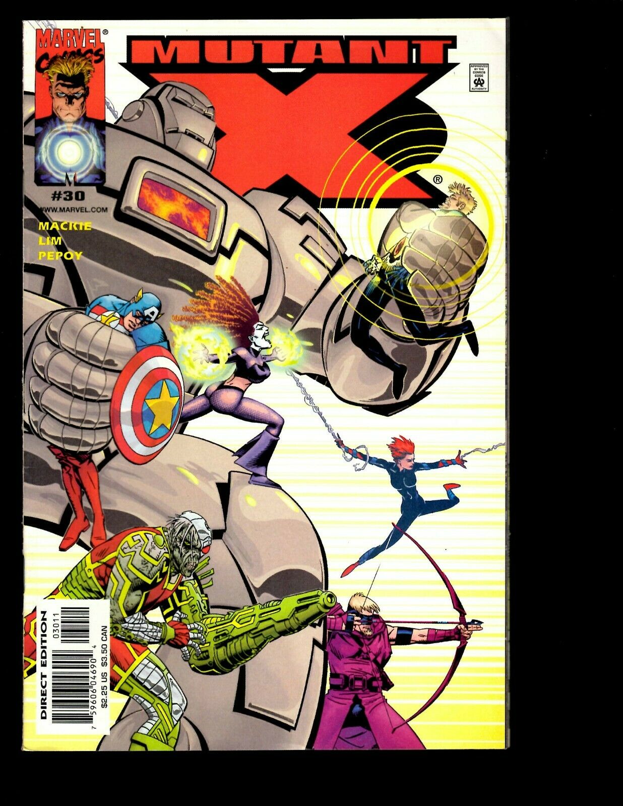 Lot Of 10 Mutant X Marvel Comics # 23 24 26 27 28 29 30 31 Annual '99 ...