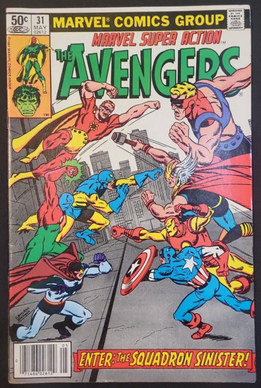 MARVEL SUPER ACTION #31 -?Squadron Sinister? 1981 Marvel Comic ...