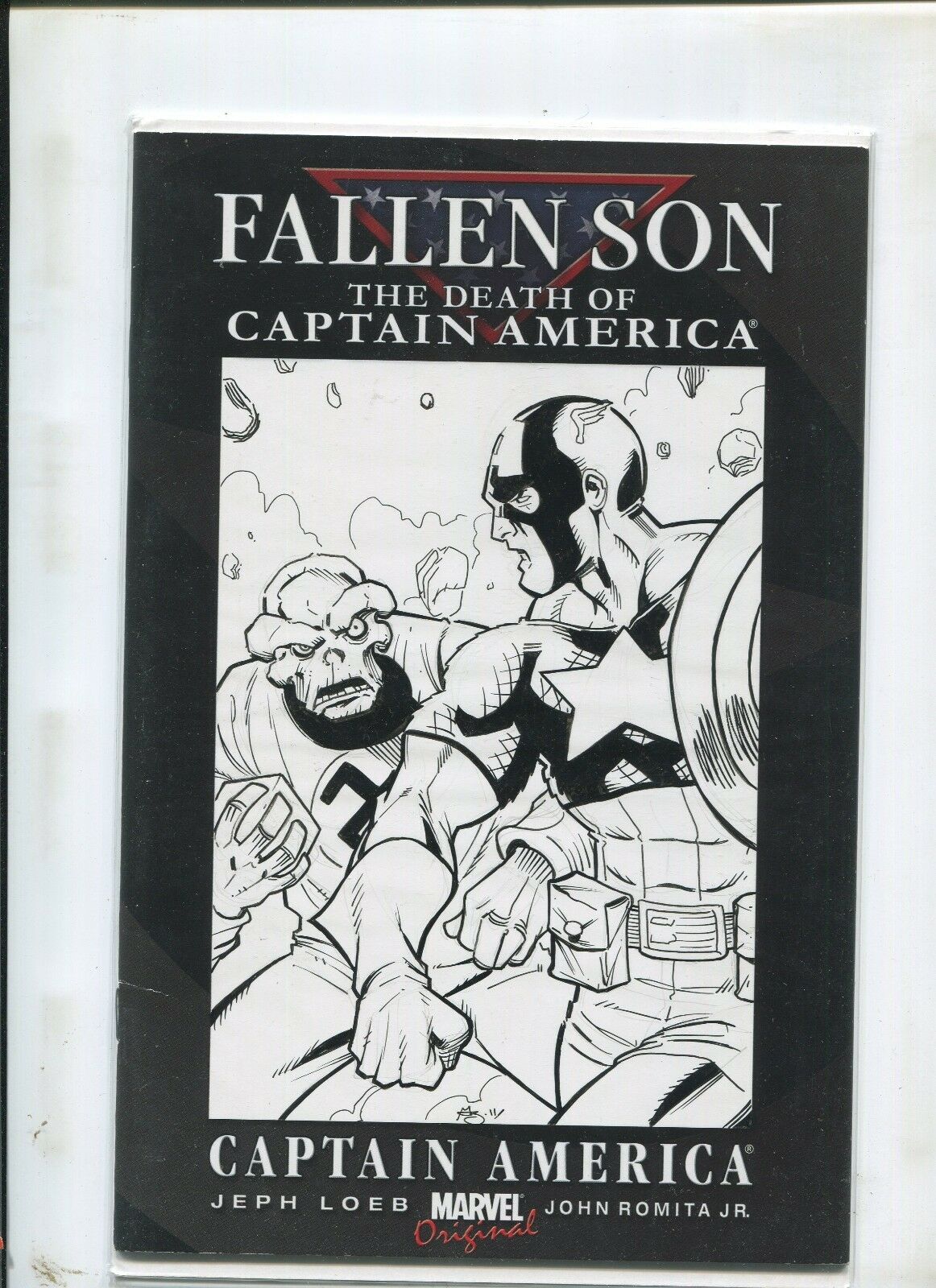 Fallen SON the Death of Captain America (7.0) Original Sketch With ...