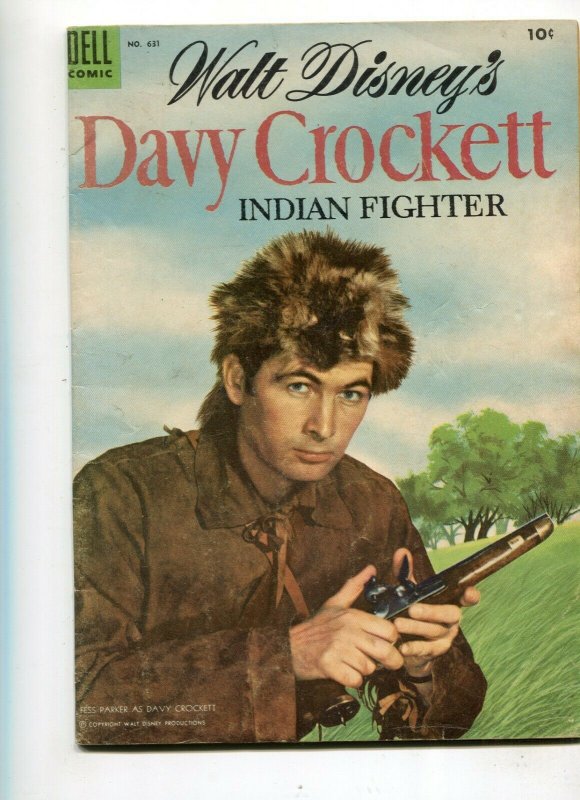 Dell Four Color 631 VG/VG+ Walt Disney's Davy Crockett Indian FIghter ...