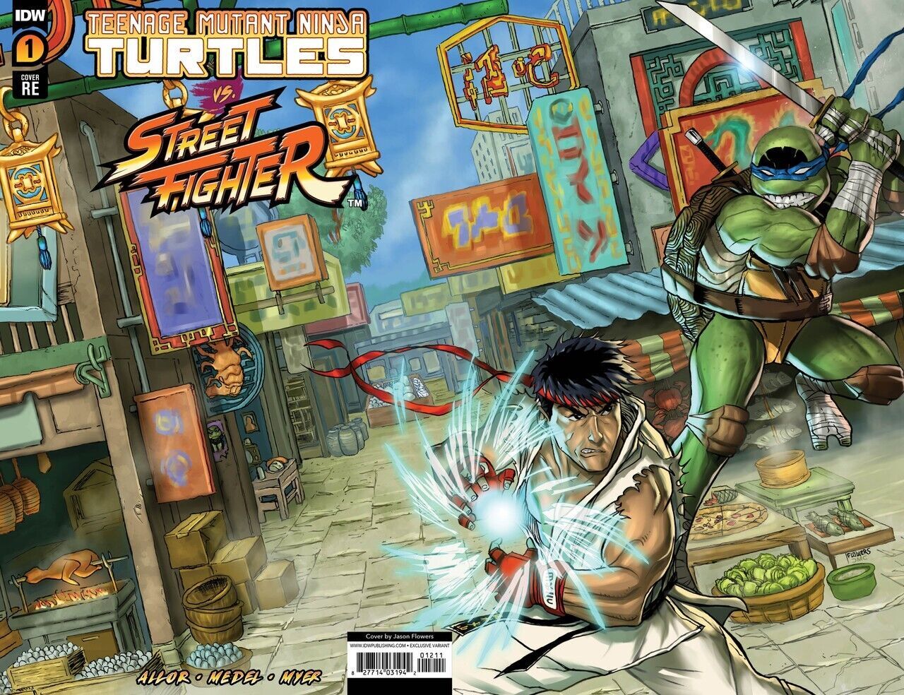 Tmnt VS Street Fighter #1 Epikos Store Exclusive Jason Flowers IDW 2023 ...