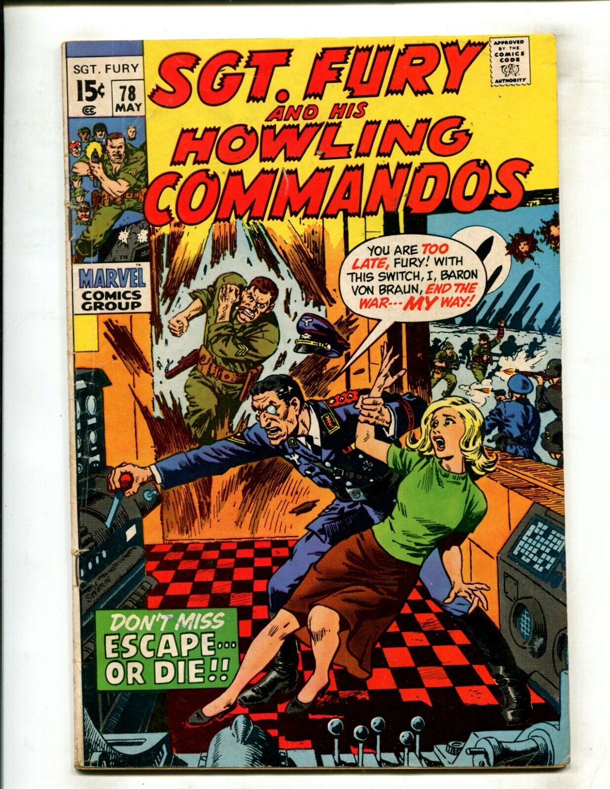 SGT. Fury #78 (2.0) VON Braun!! 1970 | Comic Books - Bronze Age, Marvel ...