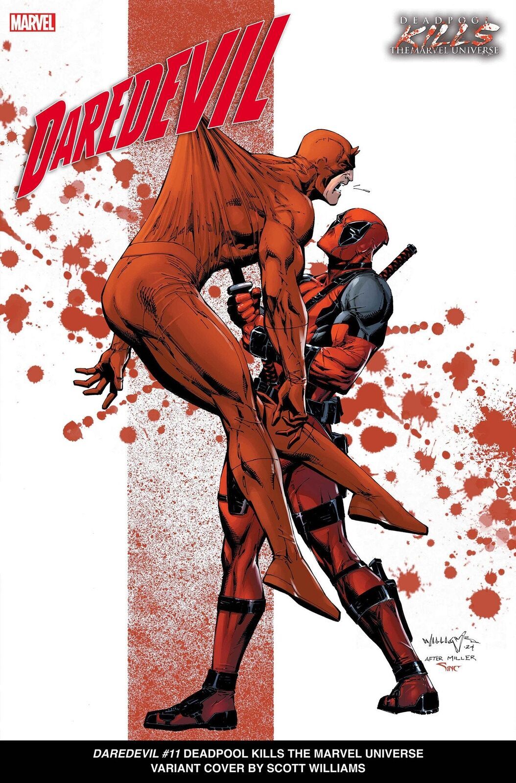 Daredevil #11 Scott Williams Deadpool Kills The Marvel Universe Variant ...