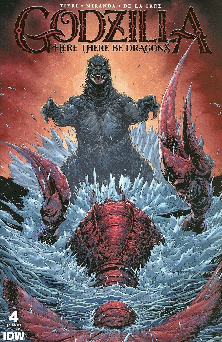 Godzilla Here There Be Dragons #4 Cover B Kirkham IDW Publishing 2023 ...