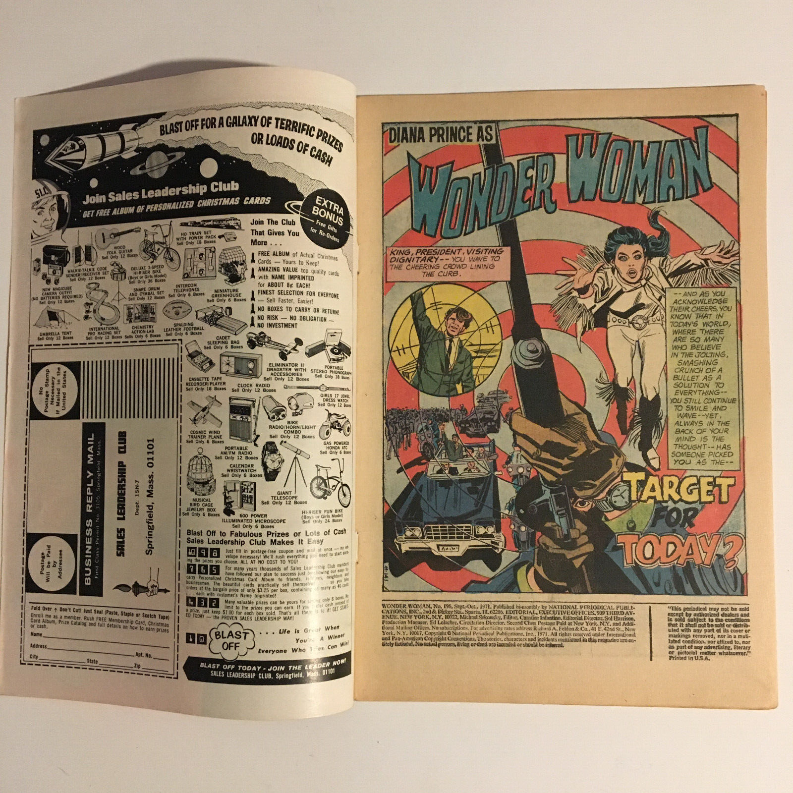 Wonder Woman #196 Bondage Cover Wonder Woman Origin Bronze Age 1971 ...