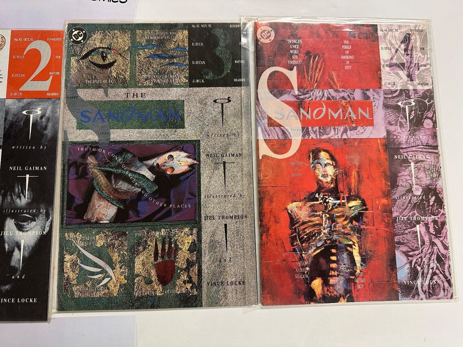 4 The Sandman DC Comics # 41 42 43 44 Gaiman Morpheus Hellblazer 8 CT7 ...