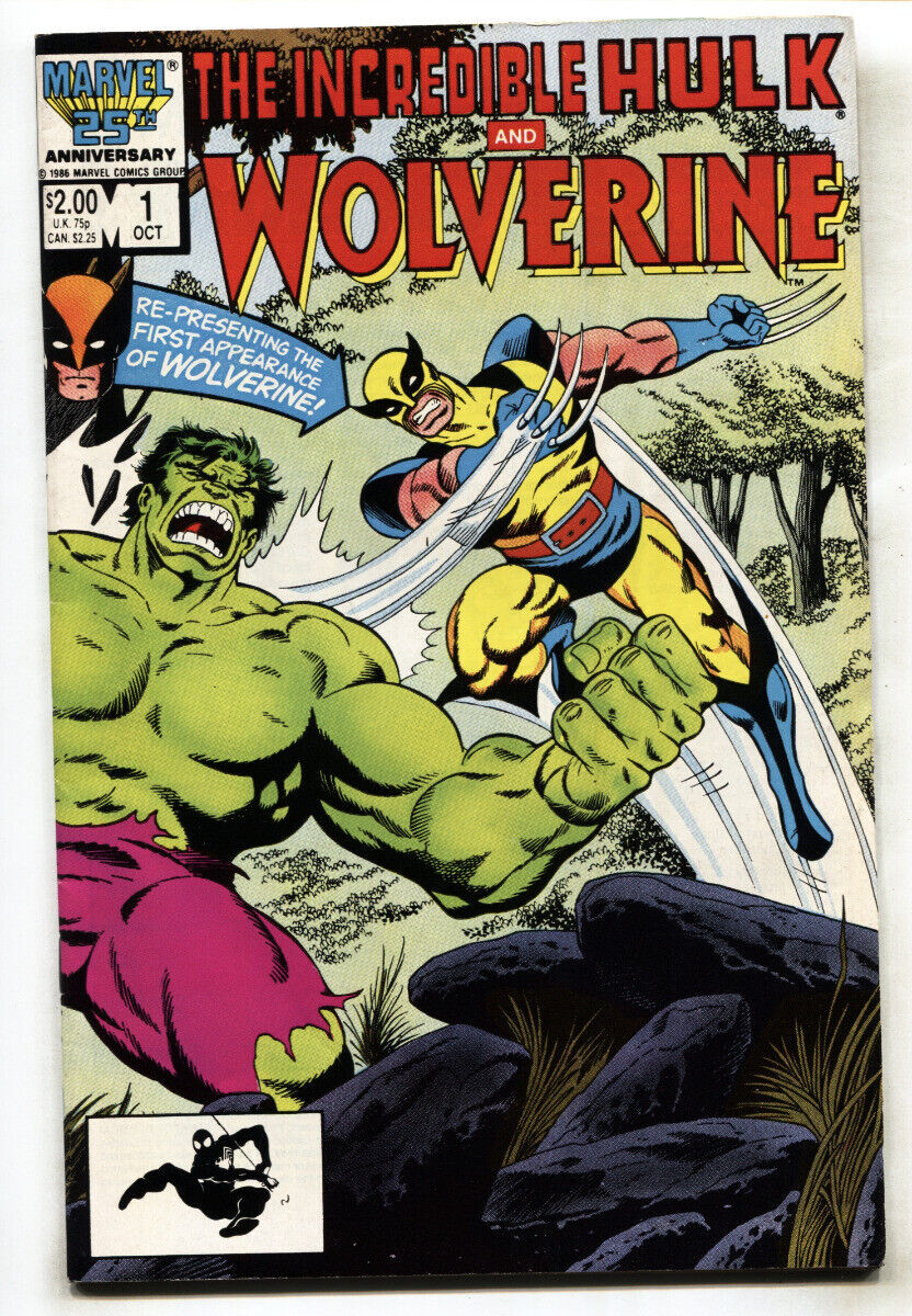 Incredible Hulk and Wolverine #1 1986 comic book-First issue-Marvel ...