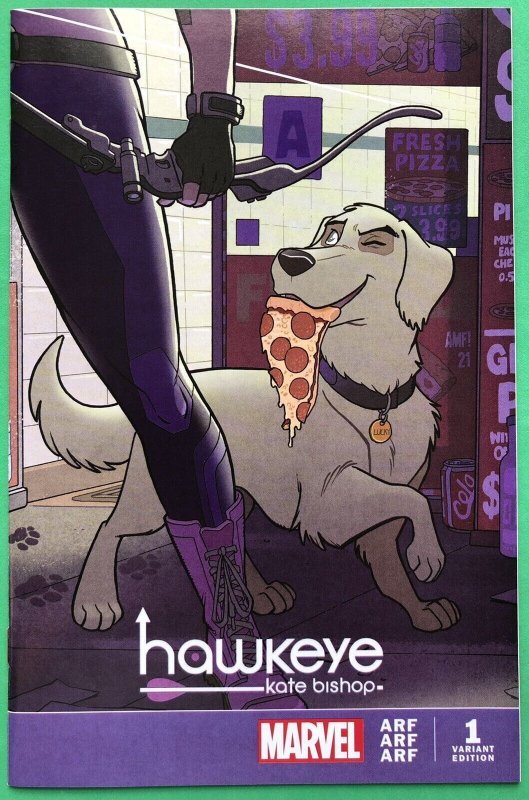 Hawkeye Kate Bishop #1 (2021) Tony Fleecs Lucky Pizza Dog Variant Cover ...