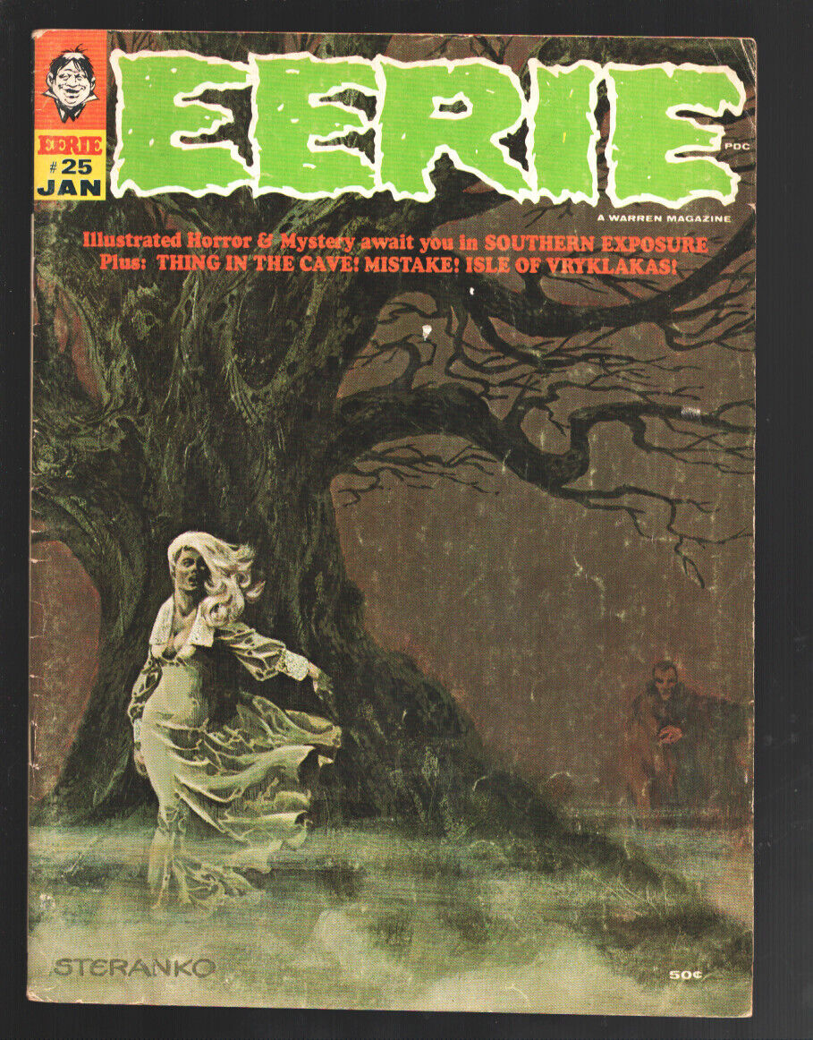 Eerie #25 1969-Warren-Jim Steranko cover art-Horror story art by Mike ...