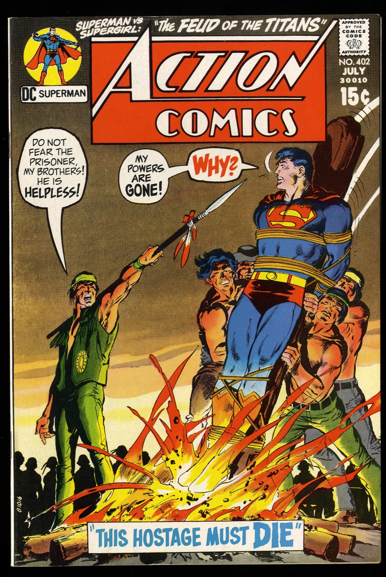 Action Comics #402 VF 8.0 DC Superman Neal Adams Cover! | Comic Books ...