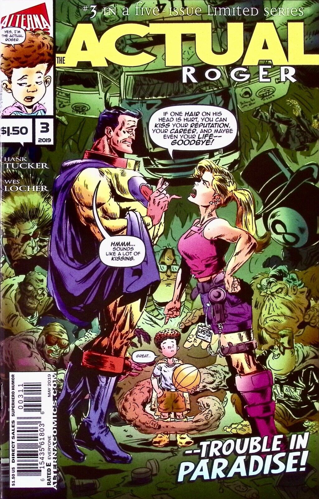 ACTUAL ROGER Comic # 3 — 40 Pages Full Color Newsprint — 2019 Alterna ...