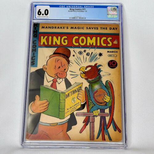 King Comics #71 David Mckay 1942 CGC 6.0 Single Highest Graded Copy ...
