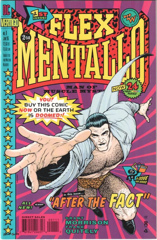 Flex Mentallo #1, 2, 3, 4 (1996) Complete set! Grant Morrison and Frank ...