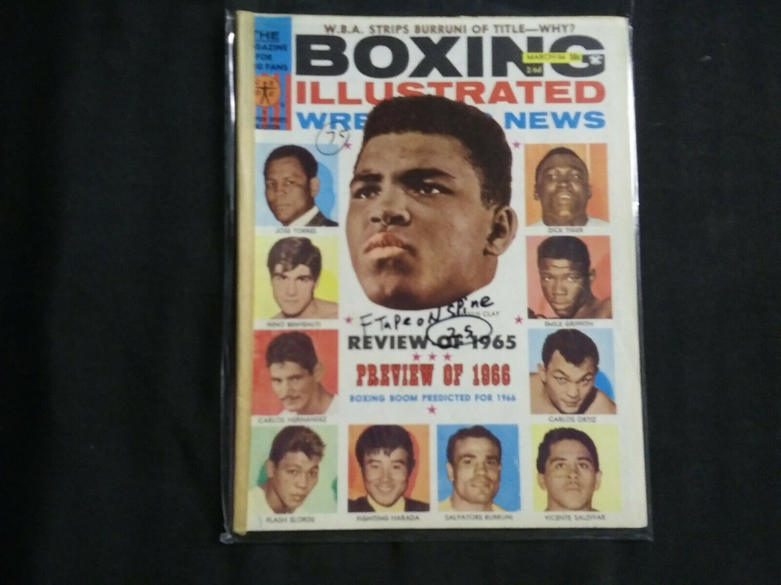 Boxing Illustrated Magazine 1966review of 1965 Preview 0f 1966....Fine ...