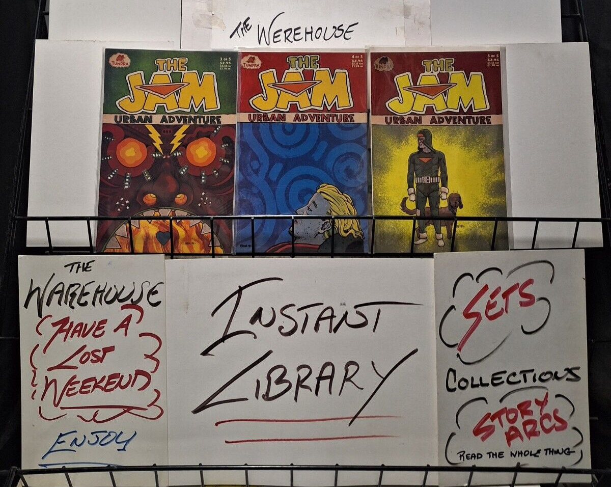 The Jam Urban Adventure Comics (Tundra 1992) 3-5 Bernie Mireault ...