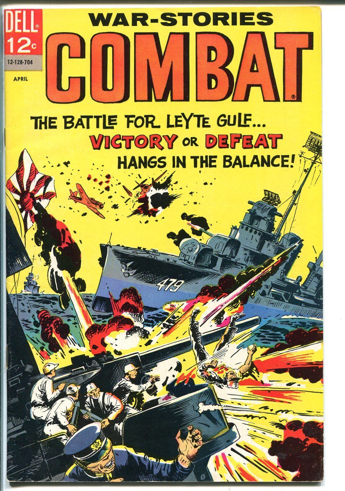 Combat #24 1967-Dell-Sam Glanzman art-WWII-Battle for Leyte Gulf-VF | Comic Books - Silver Age ...