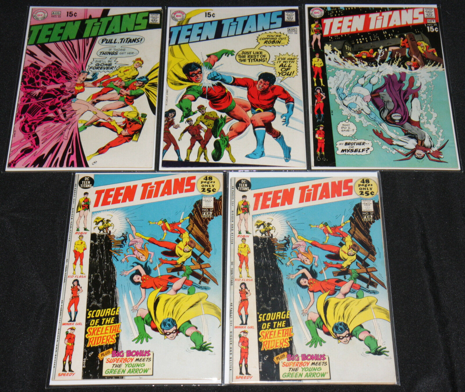DC Silver-Bronze Age TEEN TITANS 14pc Low-Mid Grade Comic Lot (GD to ...
