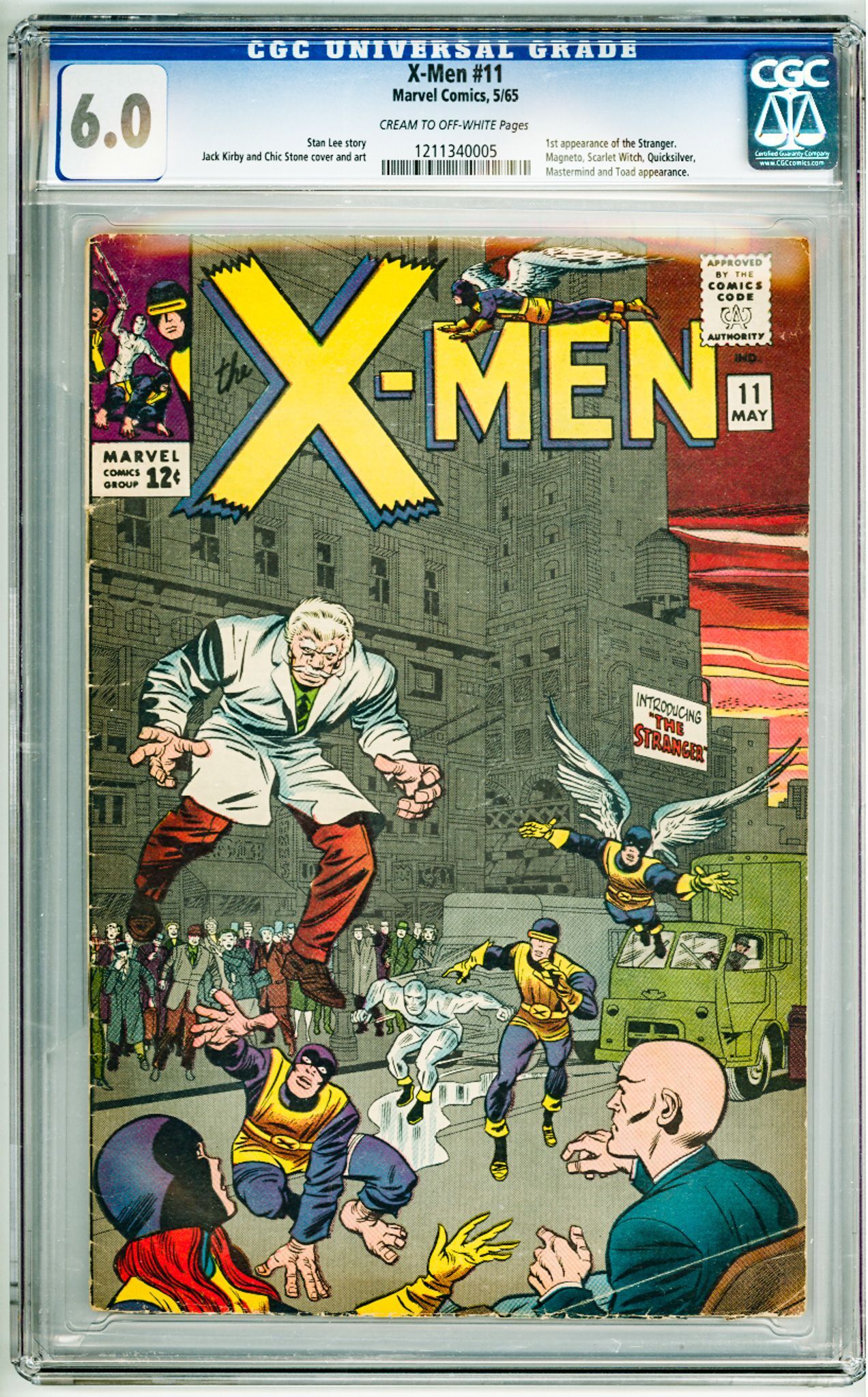 The X-Men #11 (1965) CGC 6.0! 1st Appearance of the Stranger! | Comic ...