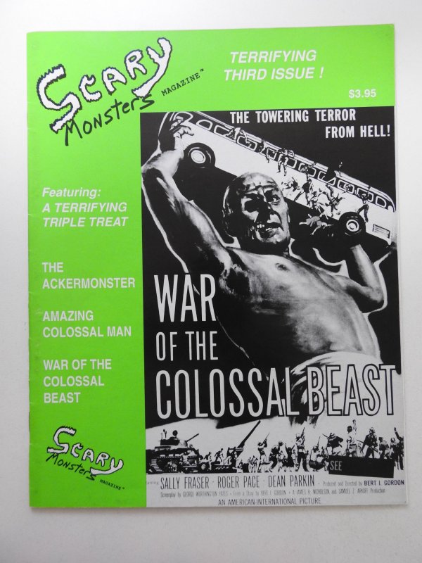Scary Monsters Magazine #3 Vintage Monsters and Creatures! Fine ...