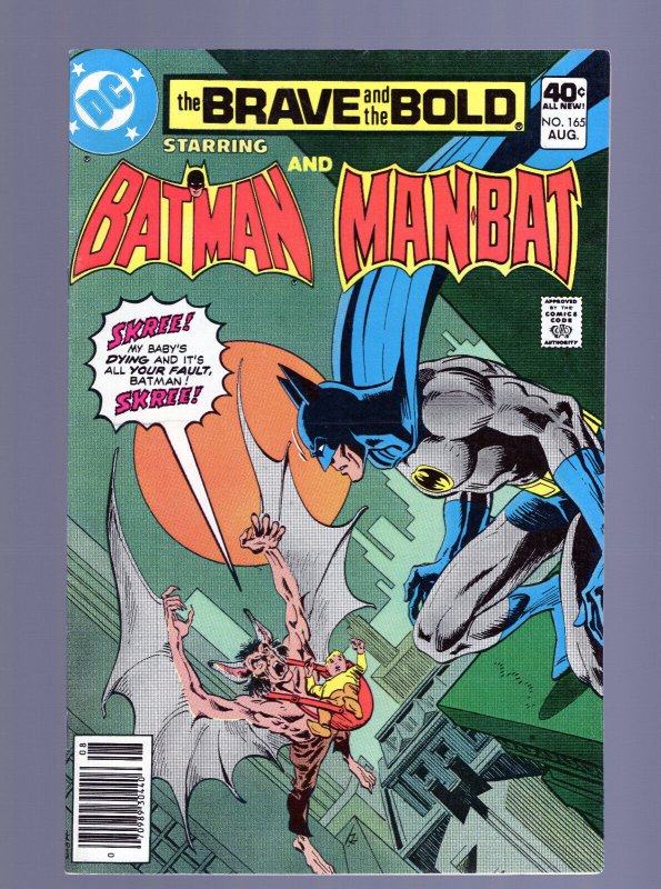 The Brave and the Bold #165 - Jim Aparo Cover Art. Man-Bat App. (8.5 ...
