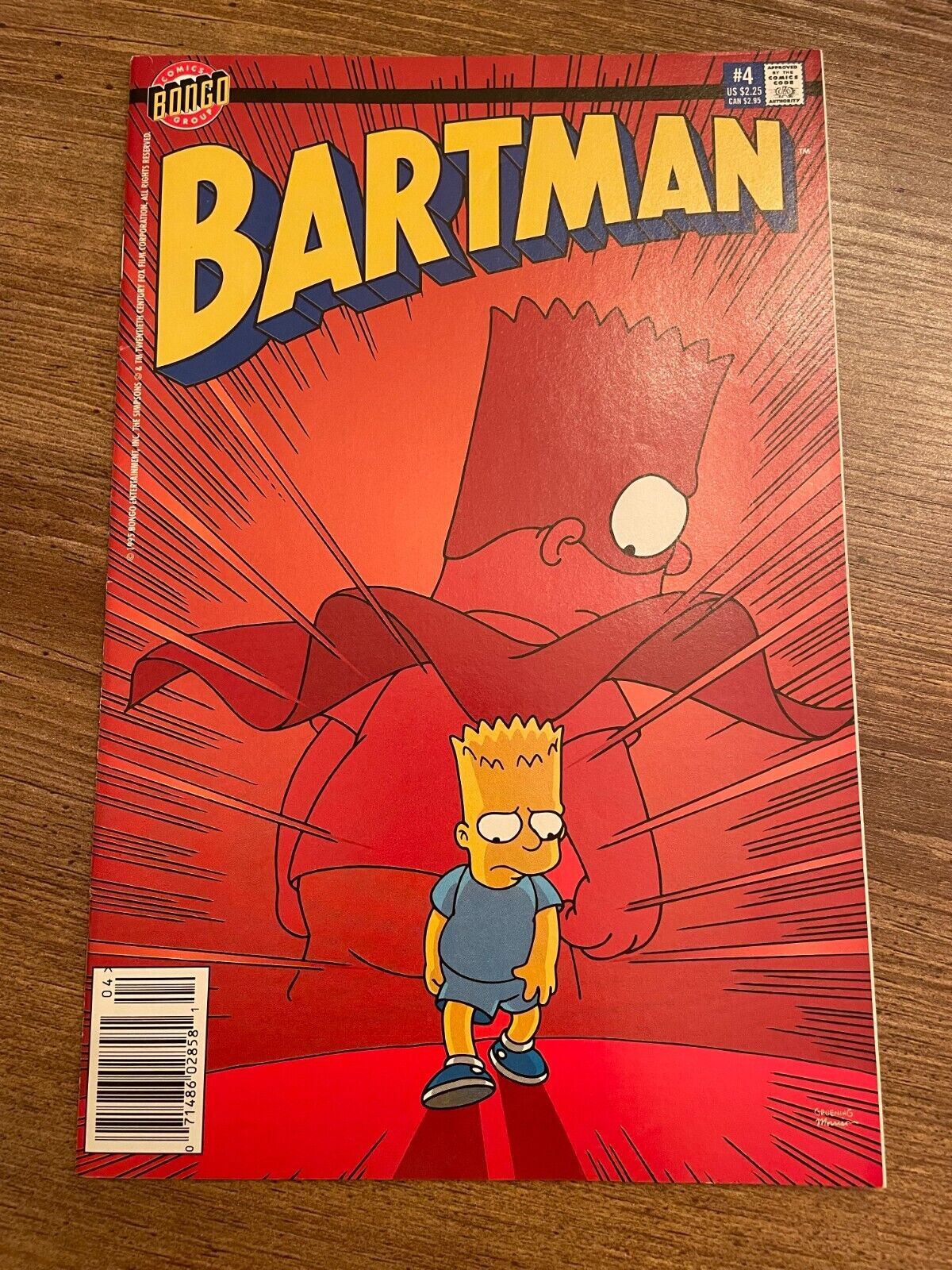 Bartman # 4 NM Bongo Simpsons Comic Book Radioactive Man Homer Lisa ...
