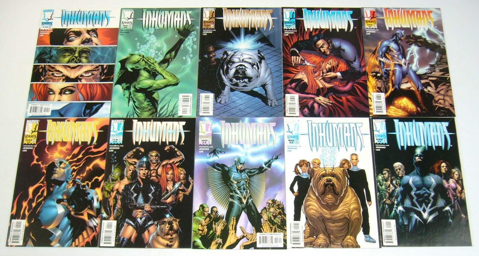 Inhumans #1-12 VF/NM complete series + sketchbook - paul jenkins - jae ...