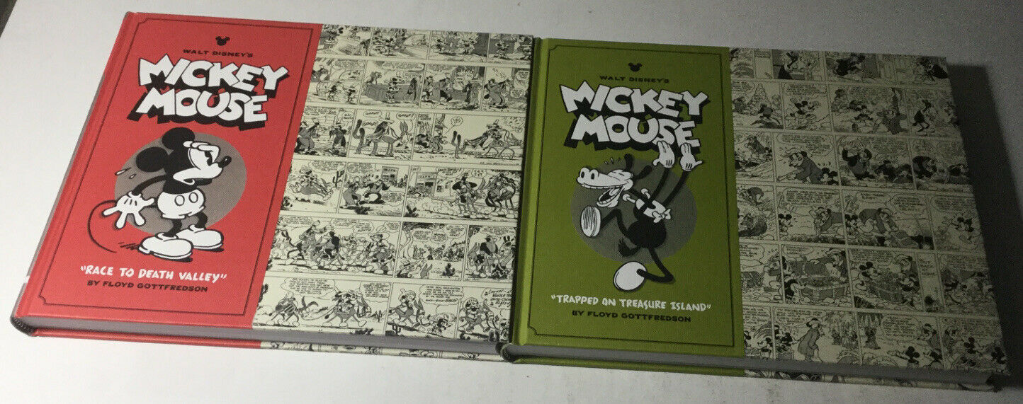 Walt Disney’s Mickey Mouse Volume 1 2 3 4 HC Hardcover And Slipcover ...