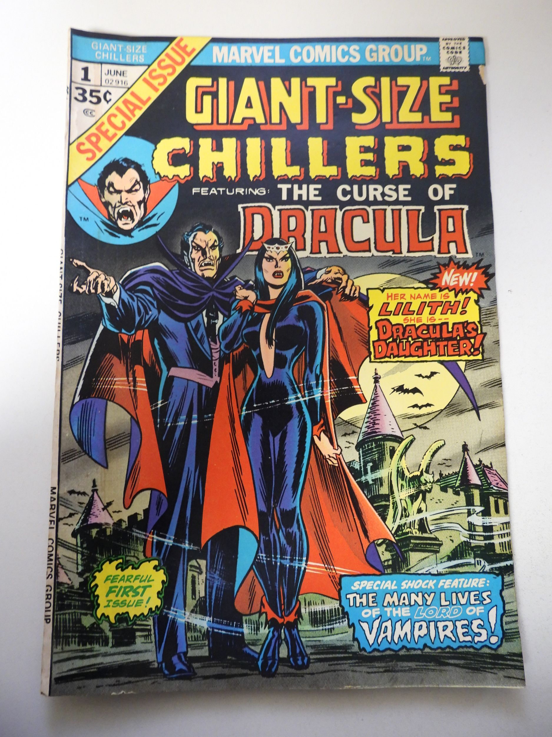 Giant-Size Chillers featuring Dracula (1974) 1st App of Lilith! VG/FN ...