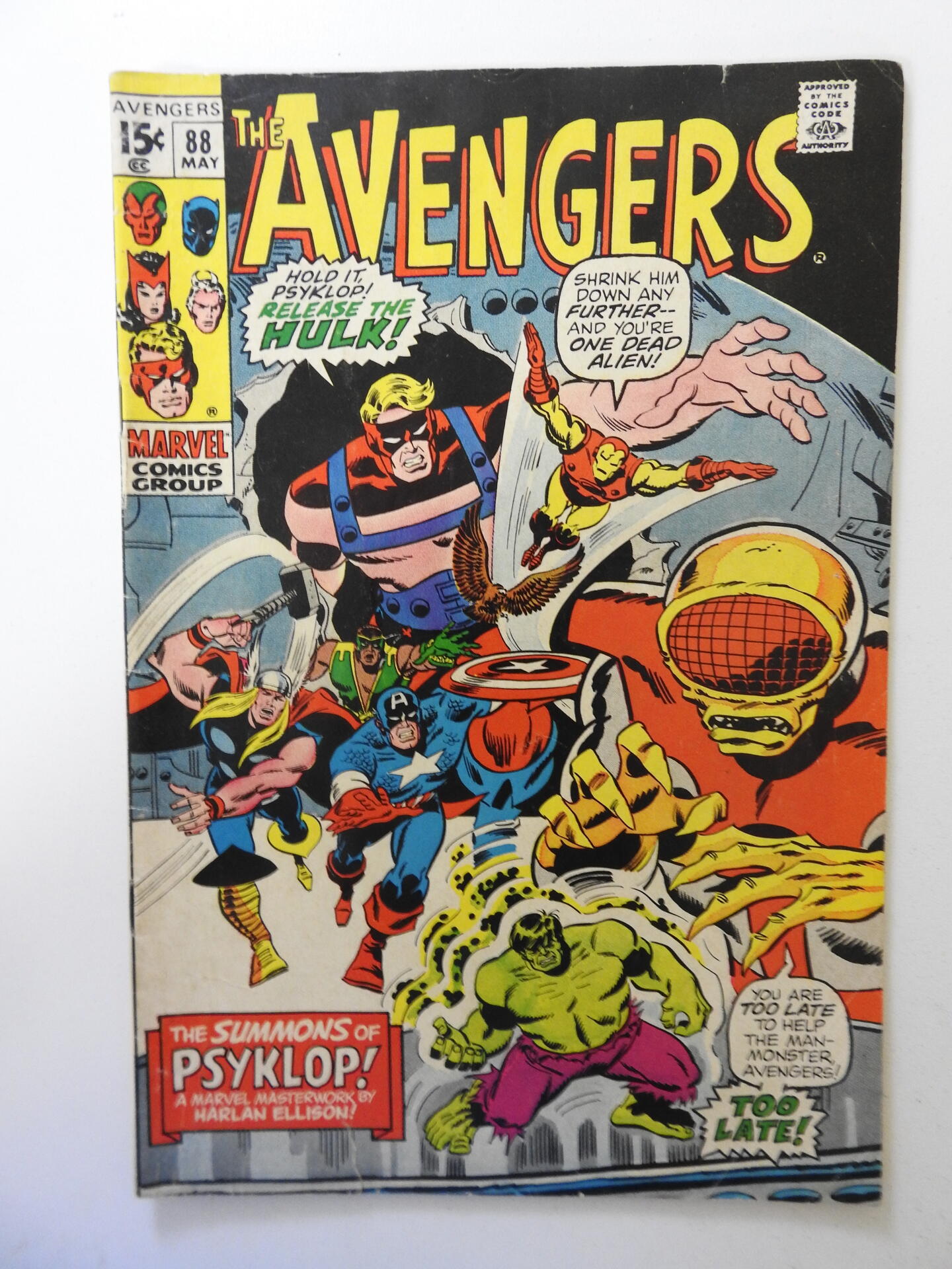 The Avengers #88 (1971) VG Condition! 1 in tear front cover | Comic ...