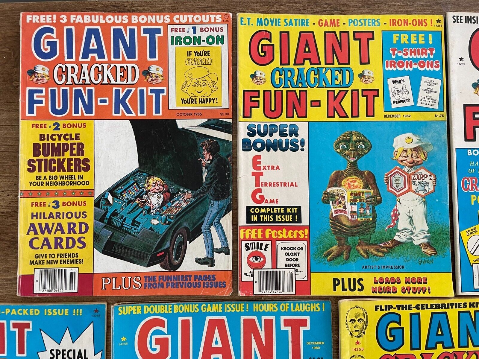 7 Giant Cracked Fun Kit Mags Jan July 1978 Dec 1980 1981 July Dec 82 ...