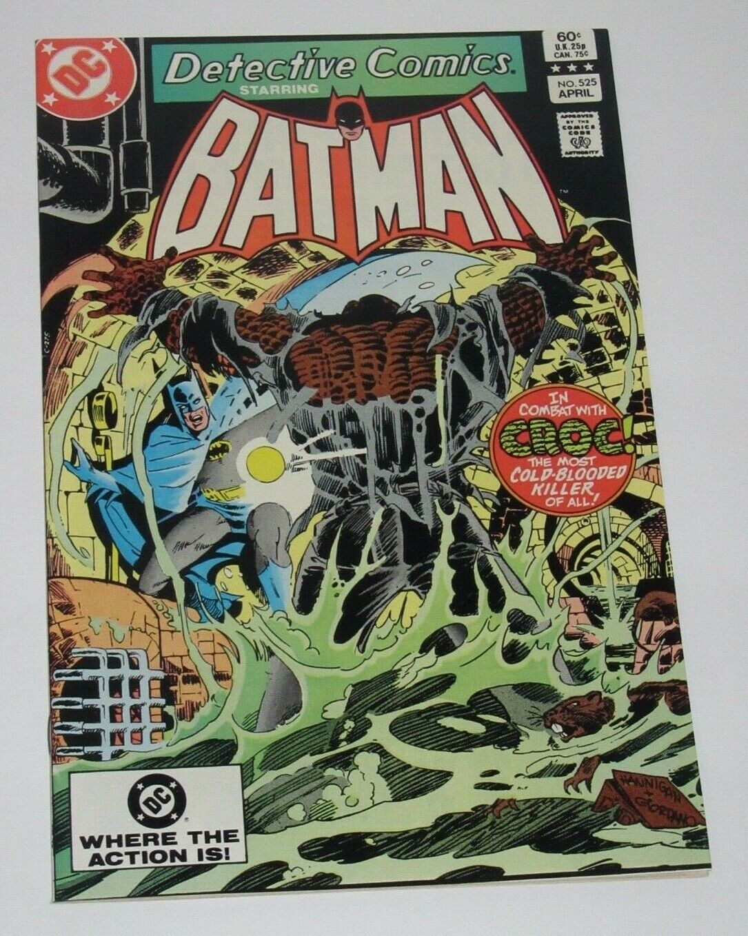 Detective Comics #525 Killer Croc Jason Todd 1983 DC Comics VF/NM ...