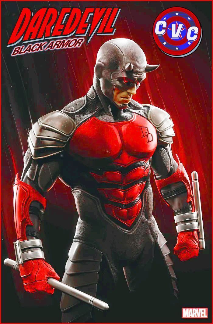 Daredevil Black Armor #1 Key* New Suit Grassetti 1:25 Variant! Elektra ...