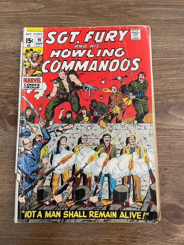 Sgt. Fury & His Howling Commandos # 91 GD Marvel Silver Age Comic Book ...