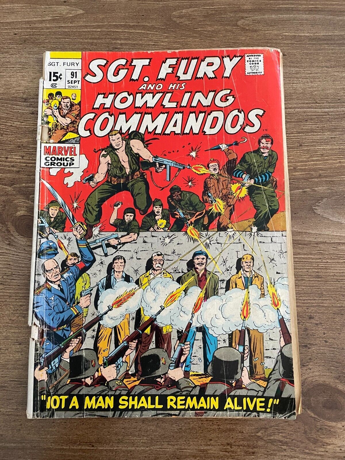 Sgt. Fury & His Howling Commandos # 91 GD Marvel Silver Age Comic Book ...