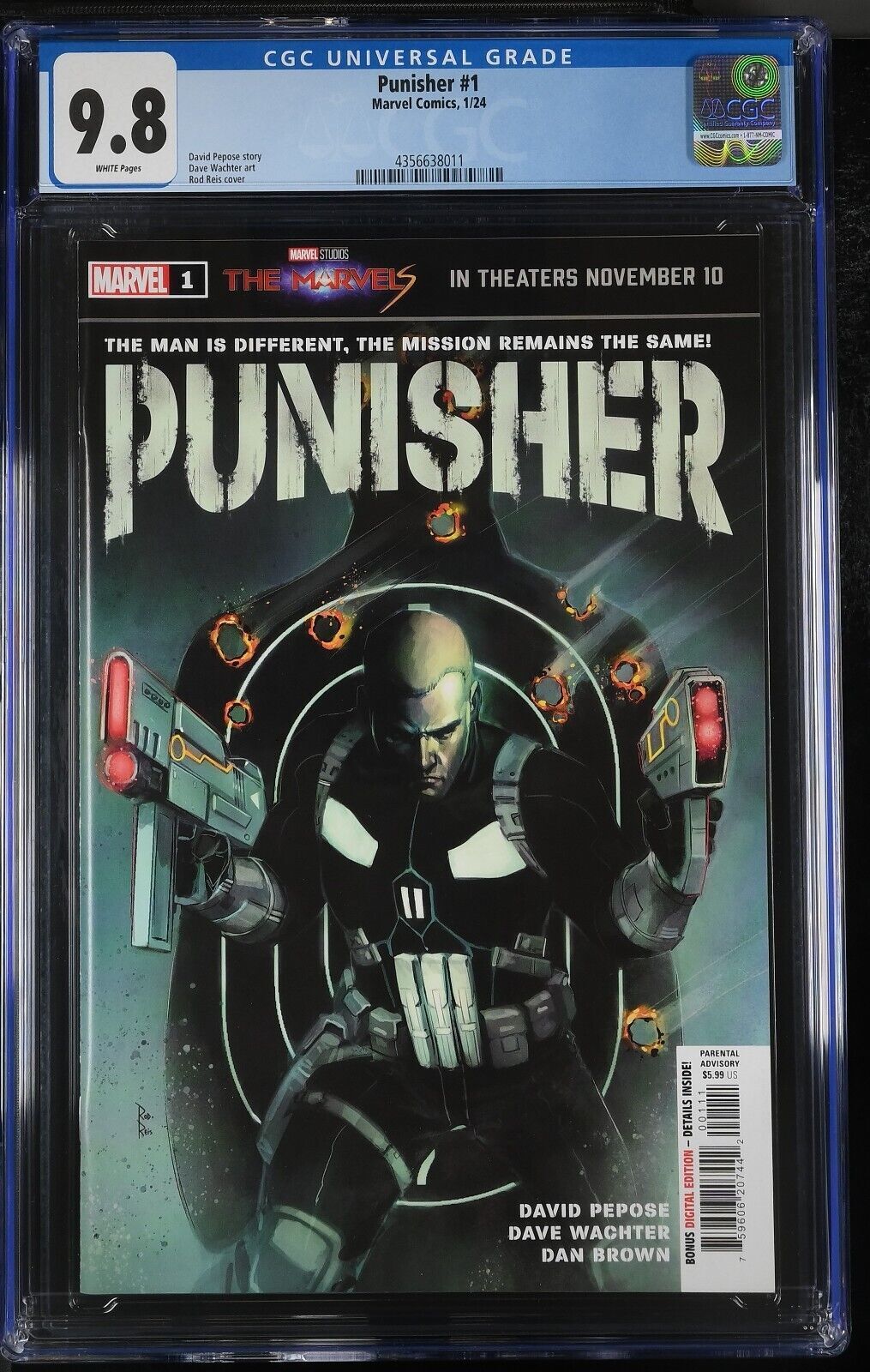 Punisher #1 CGC 9.8 1st Appearance New Punisher Joe Garrison Cover A ...