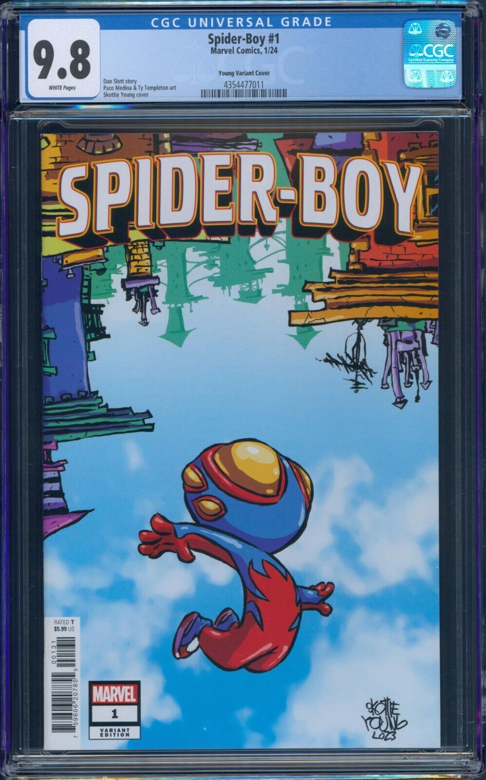 Spider-Boy #1 CGC 9.8 1st Gutterball & Hellifino Skottie Young Var ...