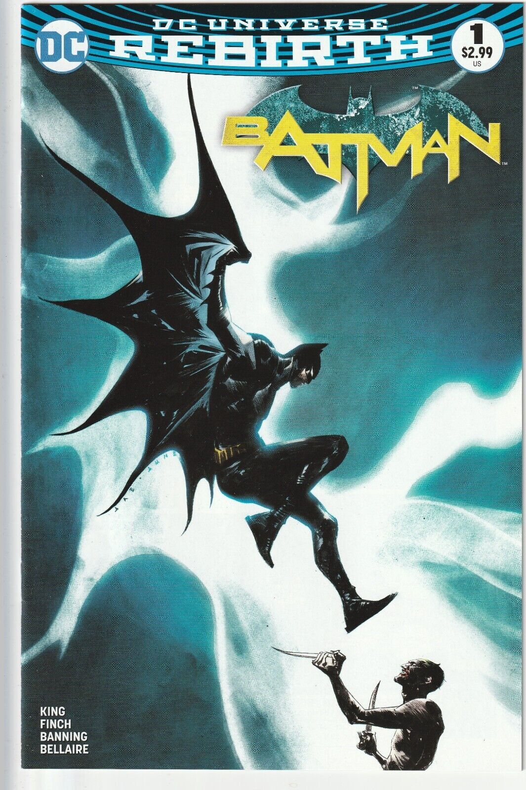 Batman # 1 Jae Lee Dynamic Forces COA Variant Cover 3000 Printed 2016 ...